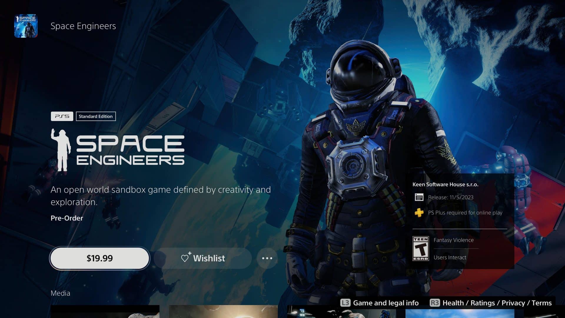 PlayStation Space Engineers Pre-order Update | Keen Software House